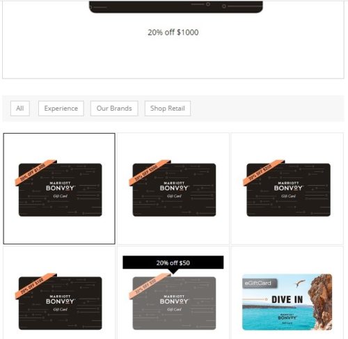 マリオットeギフトカード20％セール！宿泊・レストラン・スパなどがお得に【Marriott Bonvoy eGift Card